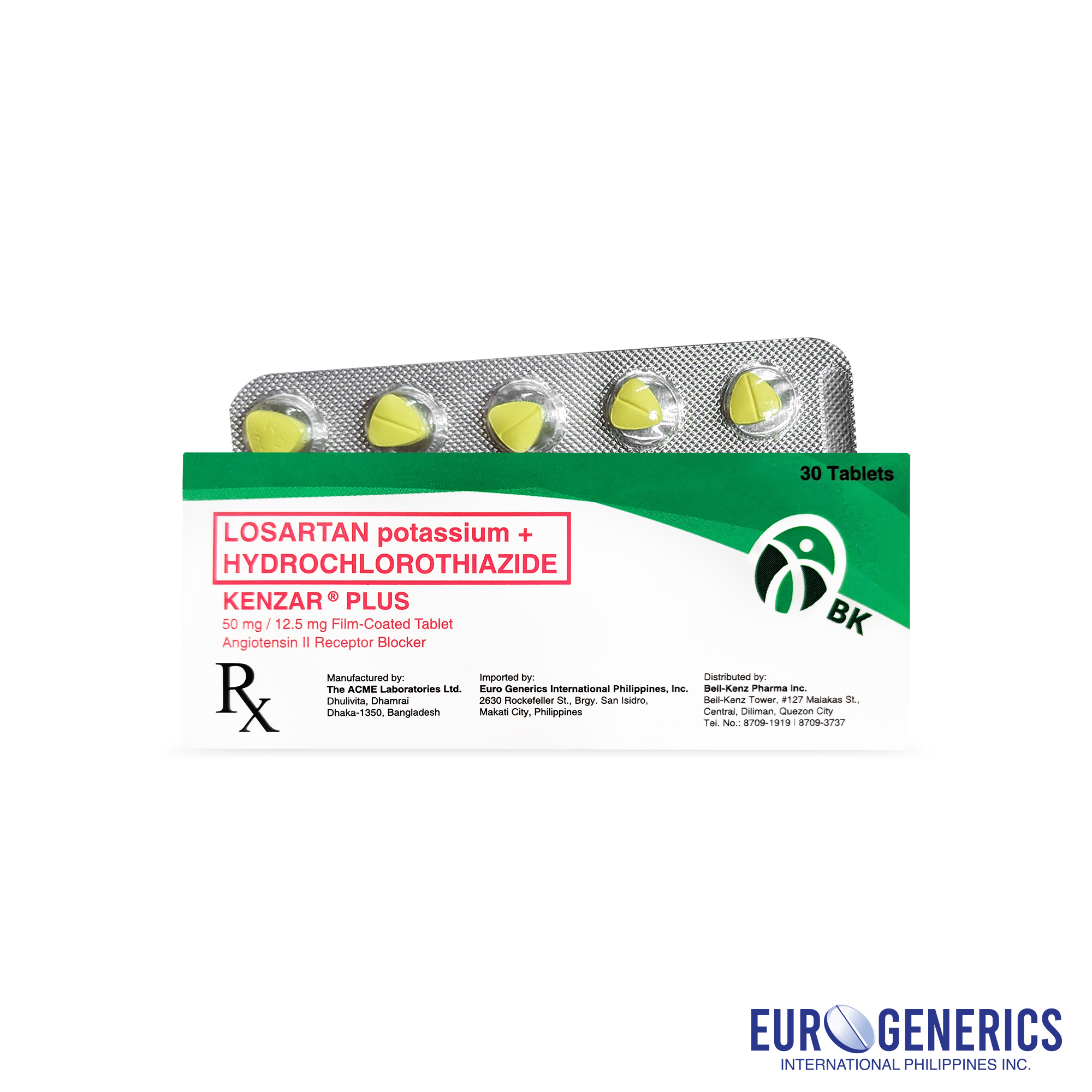 Kenzar ® Plus 50/12.5 mg – Eurogenerics